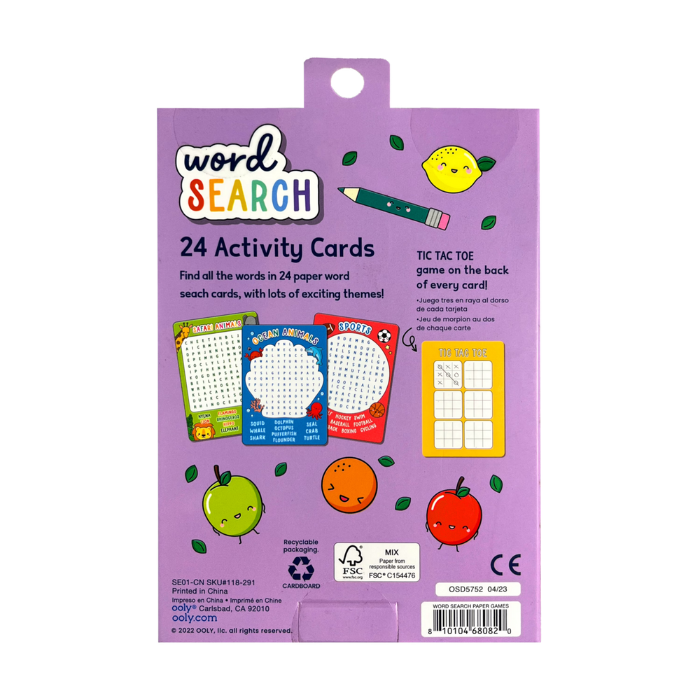 Word Search Activity Cards - OOLY