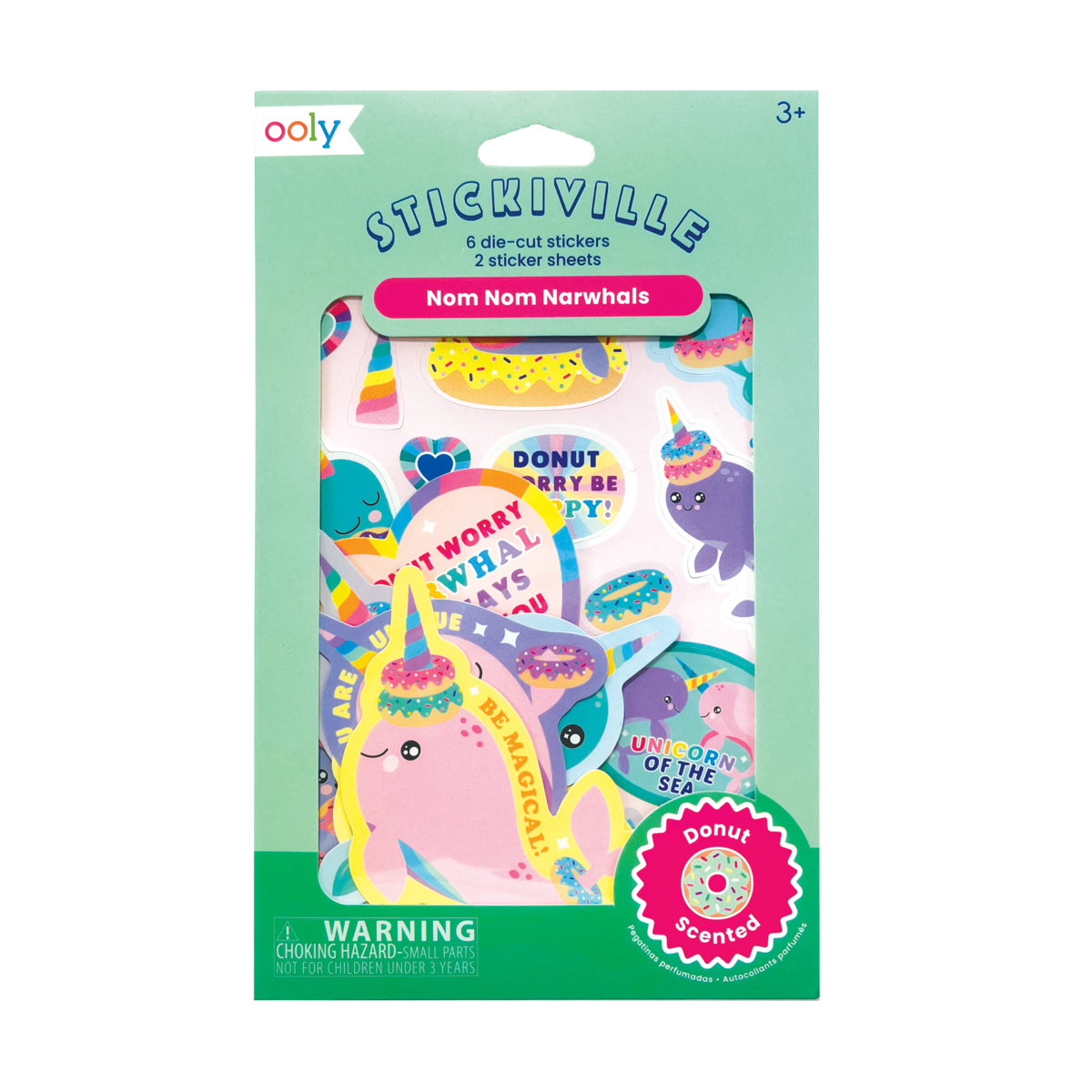 Stickiville Nom Nom Narwhals Scented Stickers - OOLY