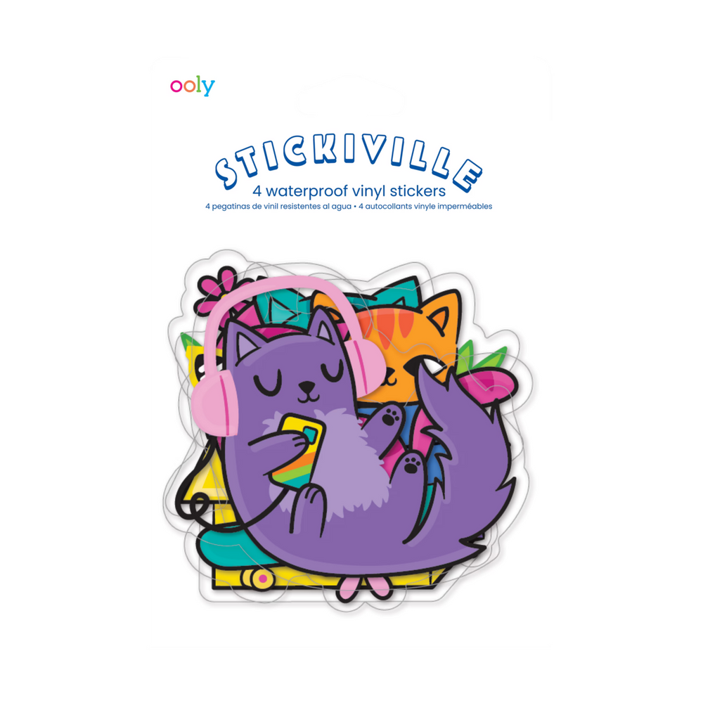 Stickiville Silly Kitties Vinyl Stickers - OOLY