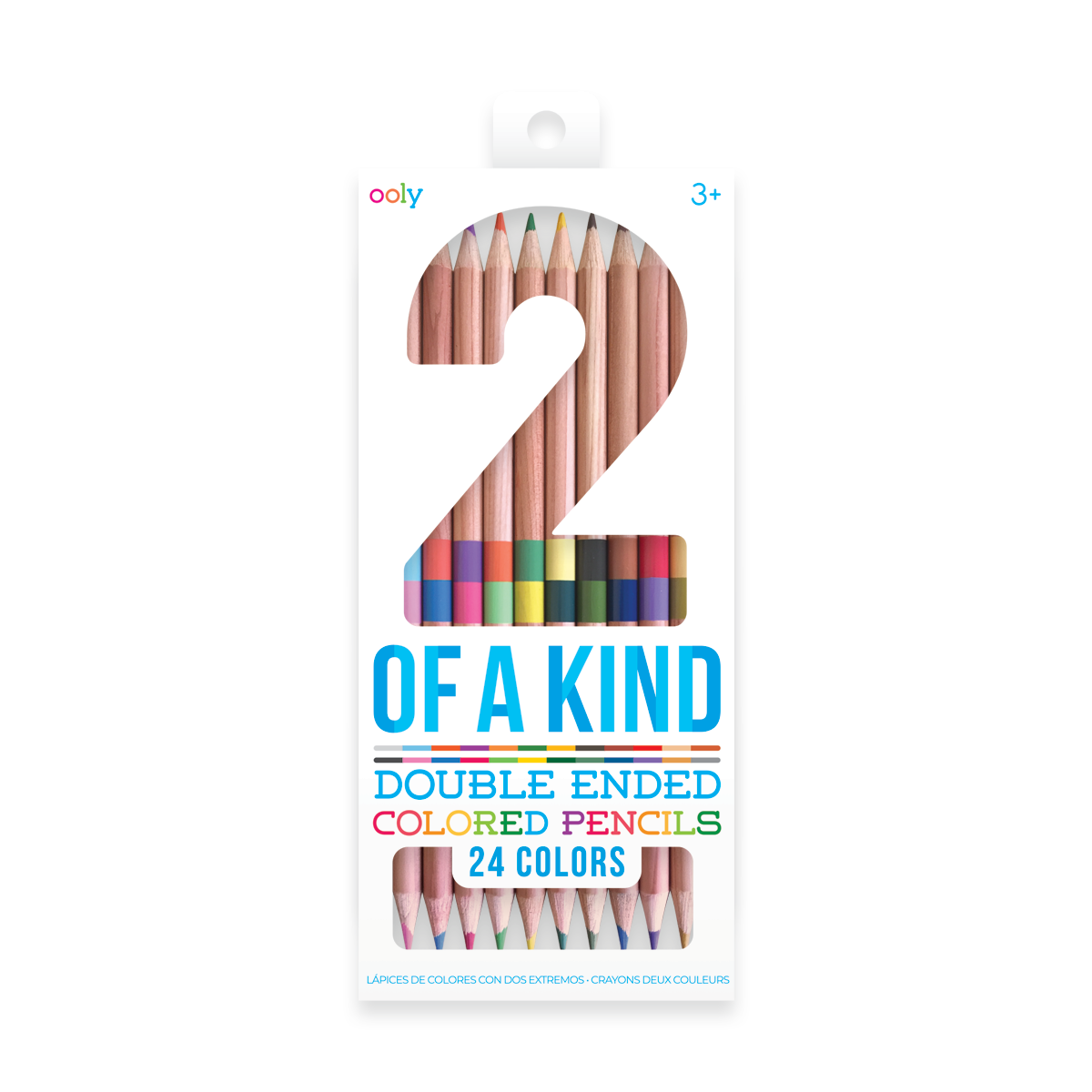 2 Of a Kind Double Ended Colored Pencils - 24 Colors - OOLY