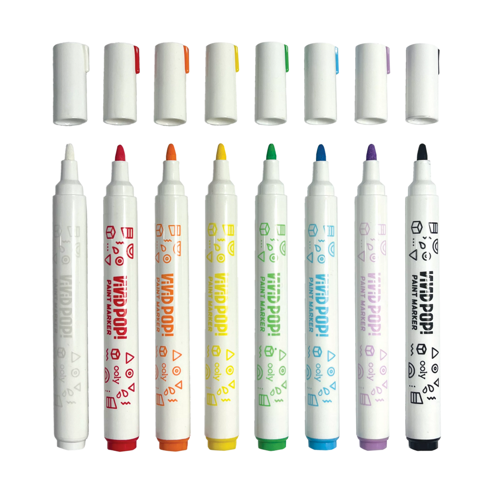 Vivid Pop! Water Based Paint Markers - Set of 8 - OOLY