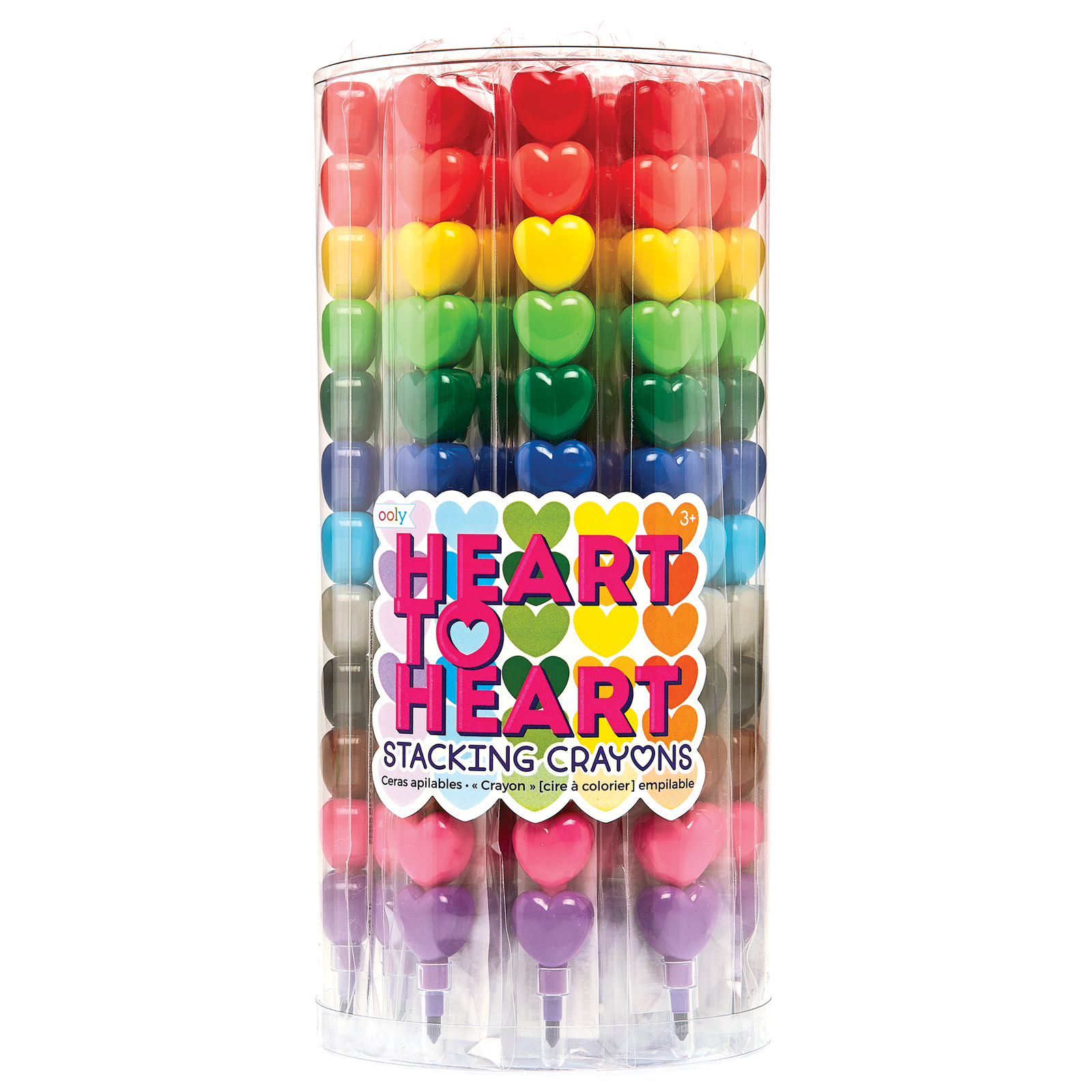 Heart to Heart Stacking Crayons - Classroom Bundle - OOLY