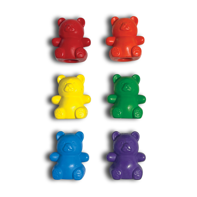 Cuddly Cubs Bear Finger Crayons - Set of 6 - OOLY