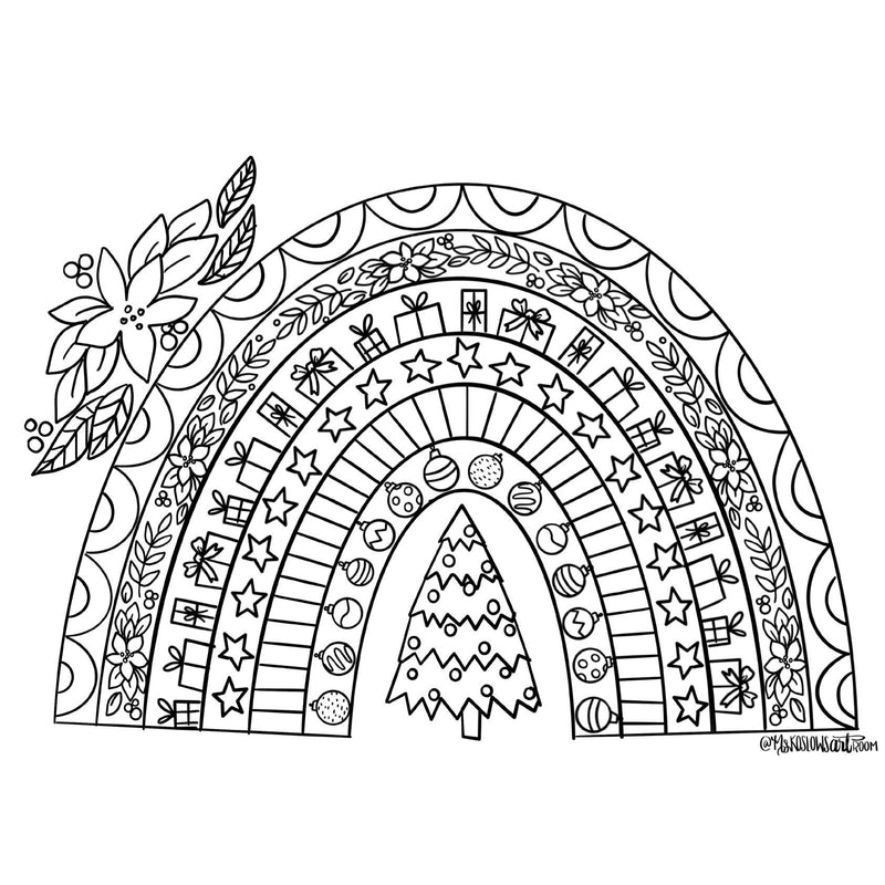 Cute Holiday Free Coloring Pages | Christmas, Hanukkah | OOLY.com