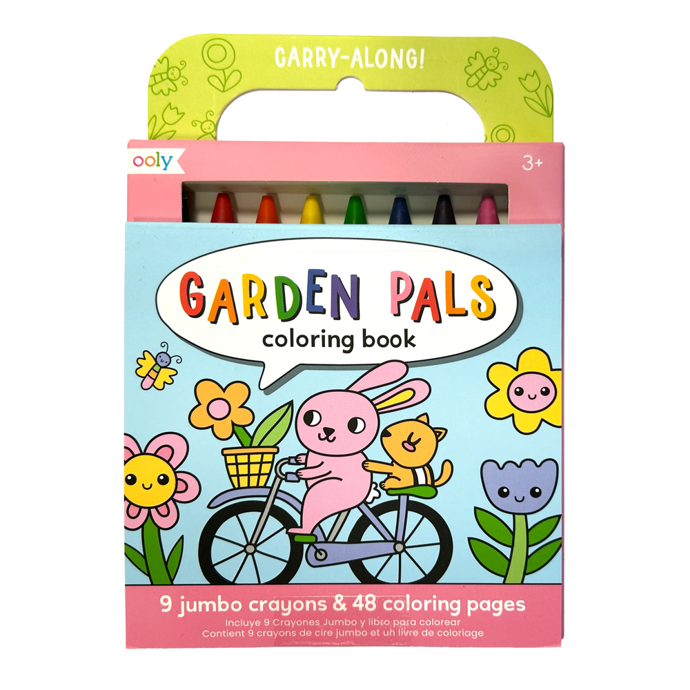 Carry Along! Coloring Book and Crayon Set - Garden Pals - Set of 9 ...