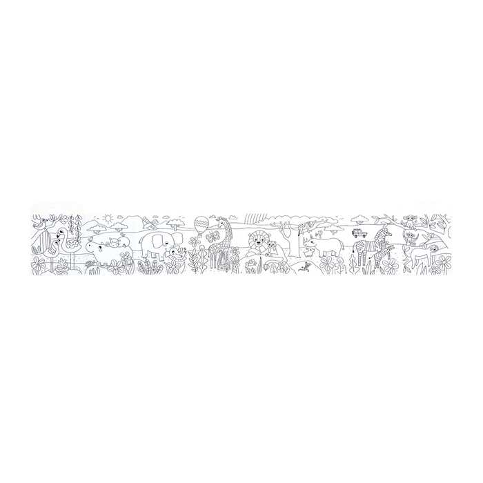 Color-a-Looong Fold Out Giant Coloring Page - Safari - 5ft - OOLY