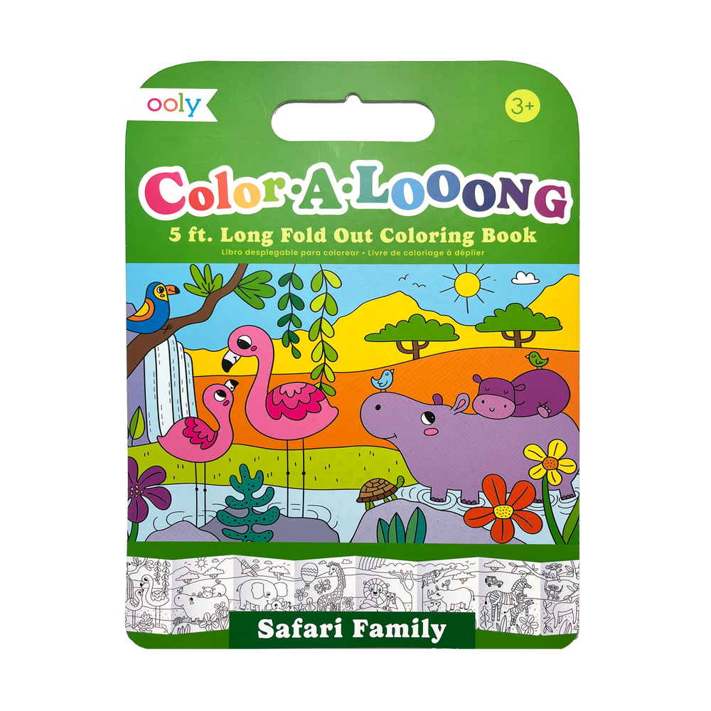 Color-a-Looong Fold Out Giant Coloring Page - Safari - 5ft - OOLY