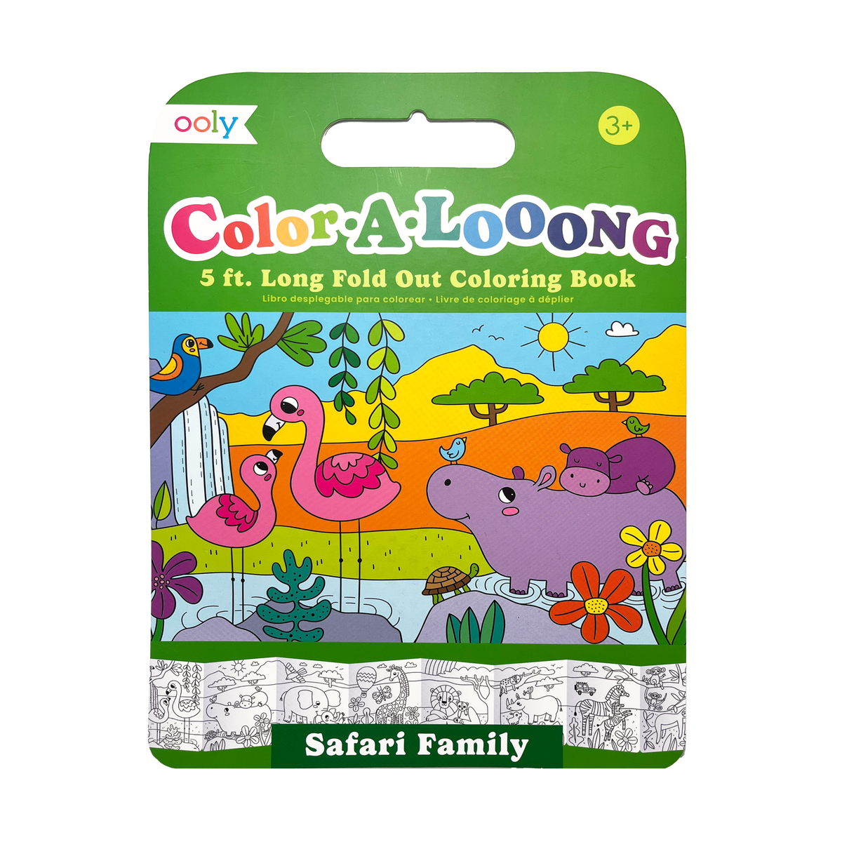 Color-a-Looong Fold Out Giant Coloring Page - Safari - 5ft - OOLY