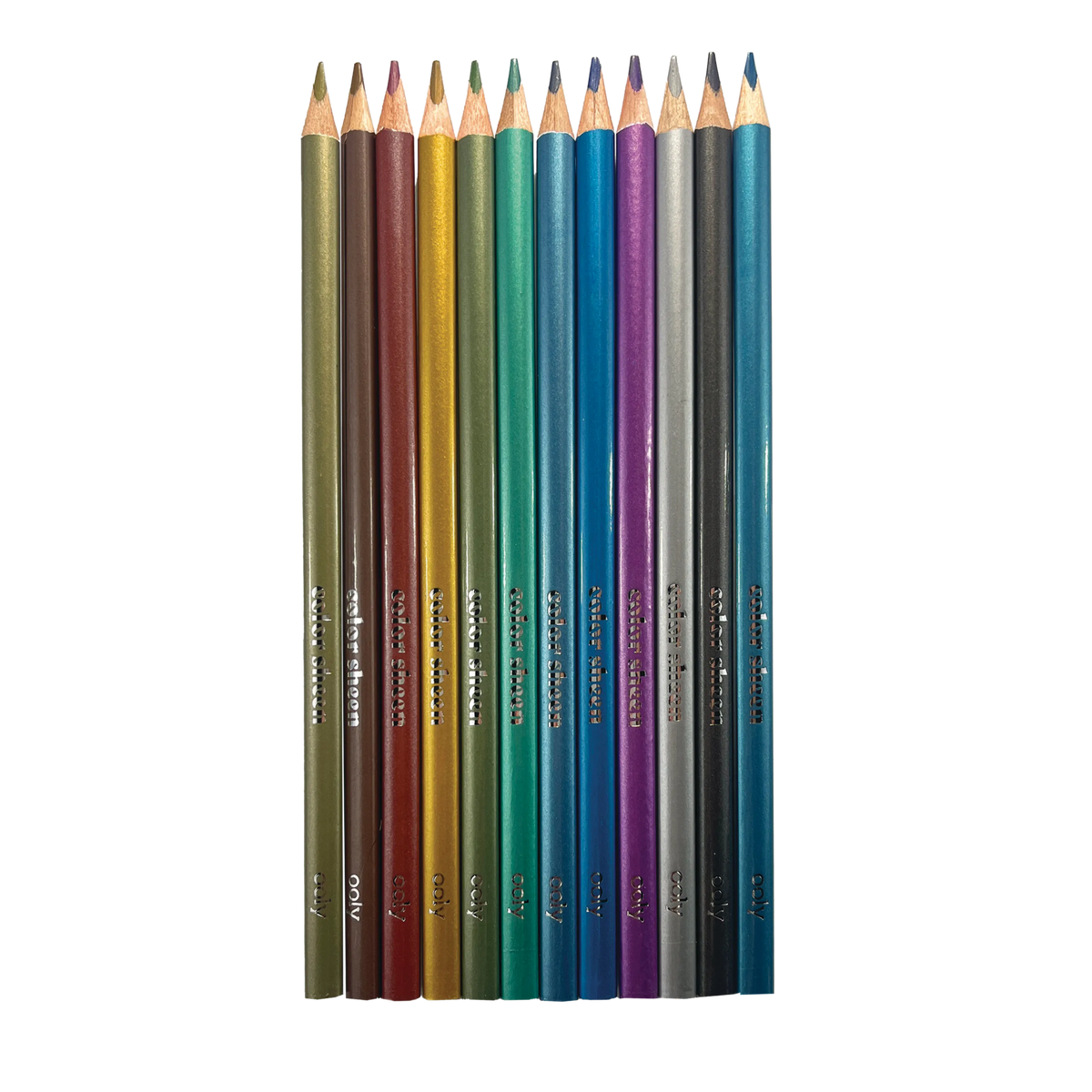Color Sheen Metallic Colored Pencils - Set of 12 - OOLY