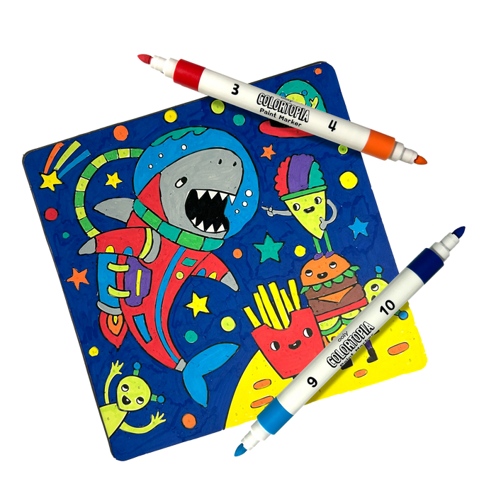 Colortopia Color by Number Paint Marker Kit - Epic Adventures - OOLY