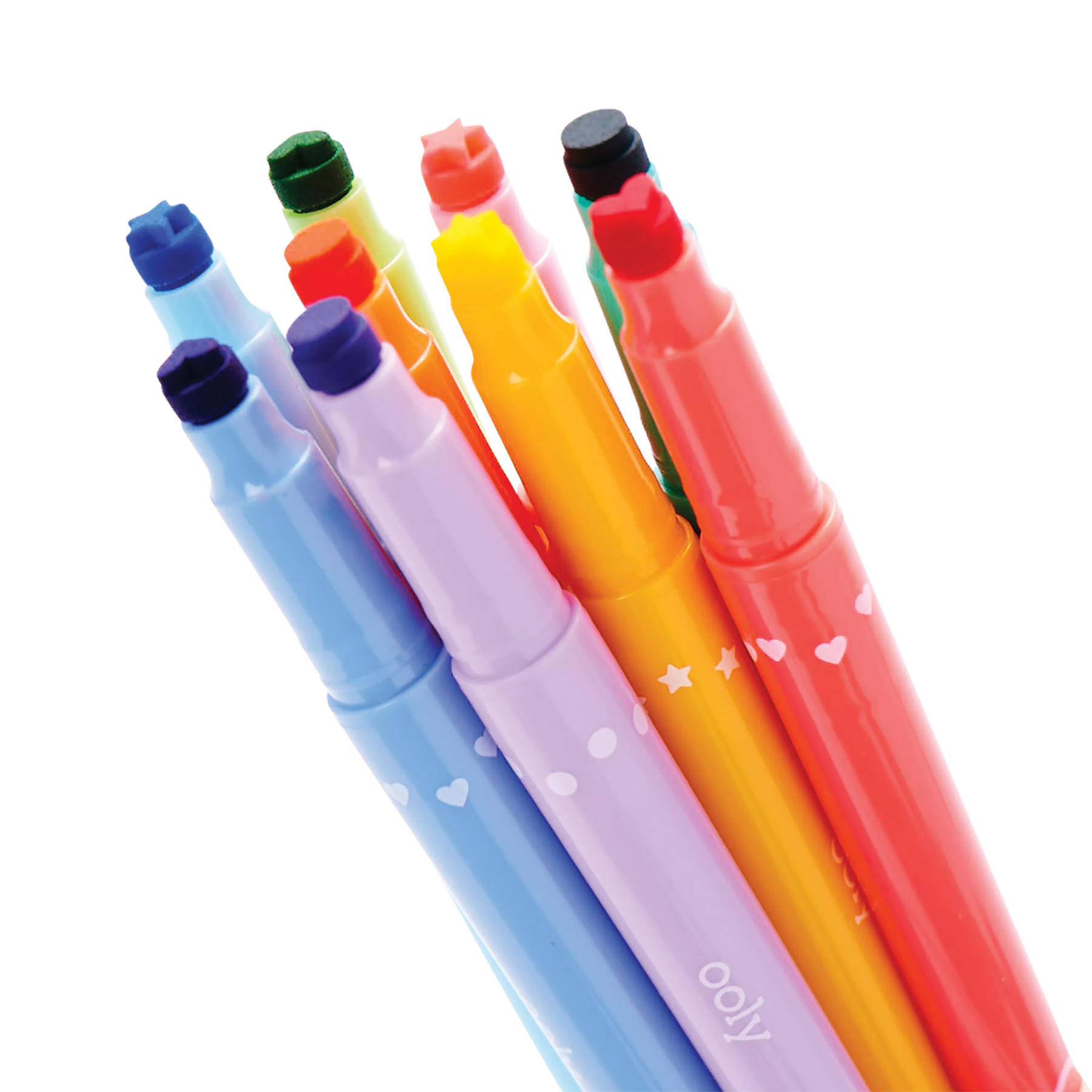 Confetti Stamp Double-Ended Markers - Set of 9 - OOLY