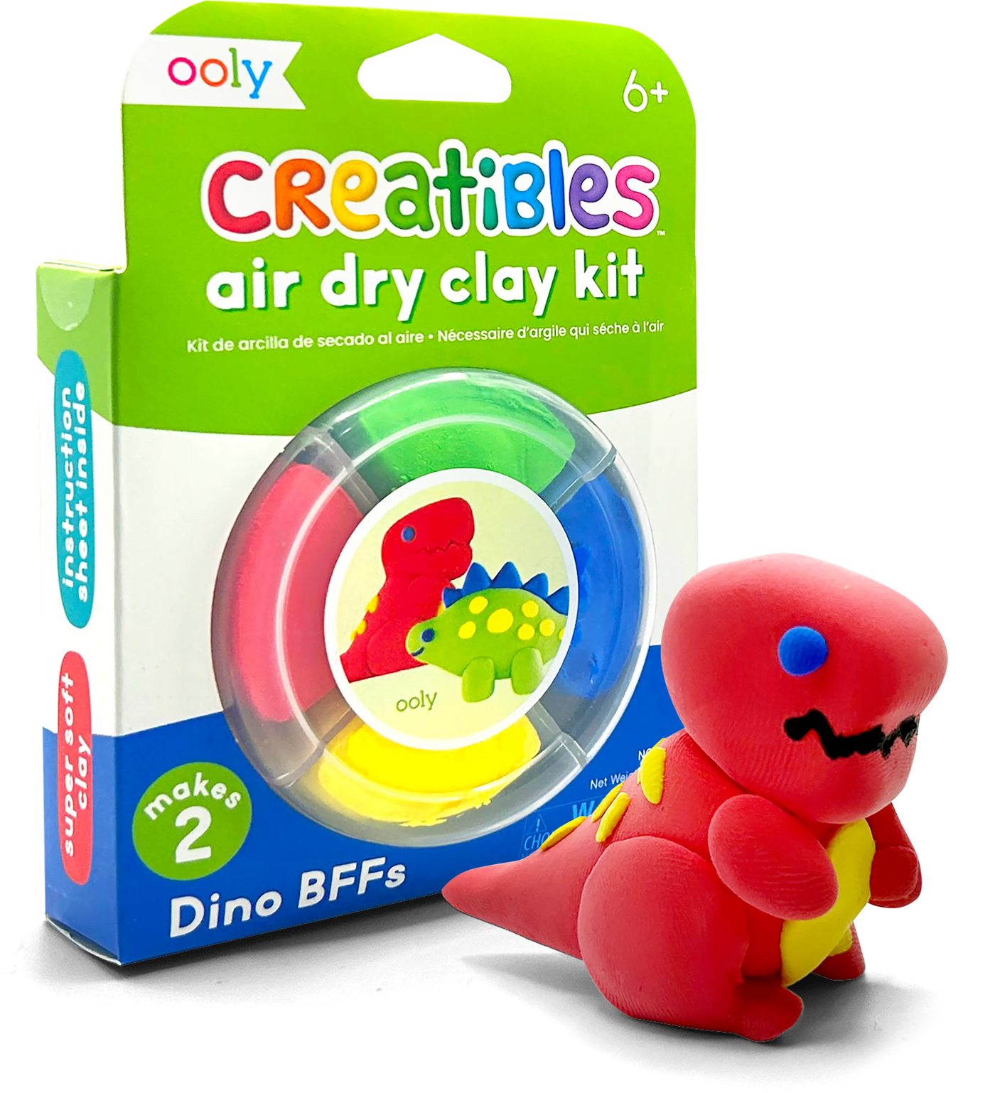 Creatibles Mini Air Dry Clay Kit - Dino BFFs - OOLY