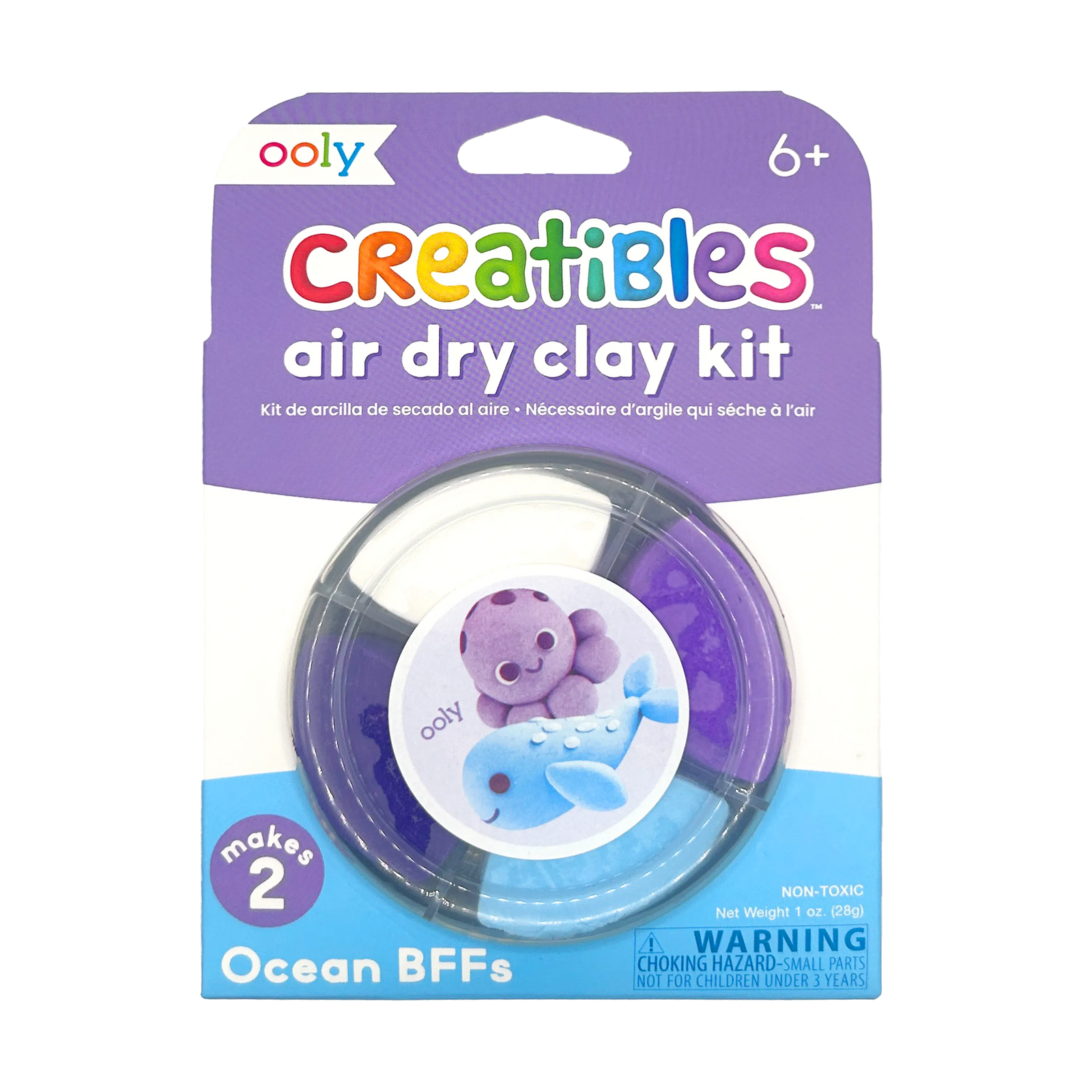 Creatibles Mini Air Dry Clay Kit - Ocean BFFs - OOLY