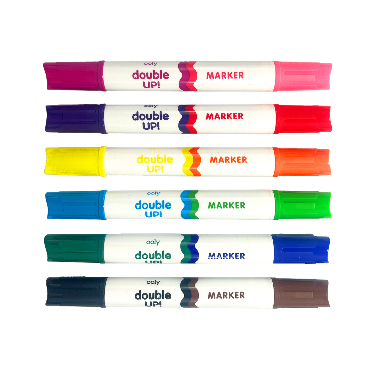 Double Up! Double-Ended Markers - Set of 6 - OOLY