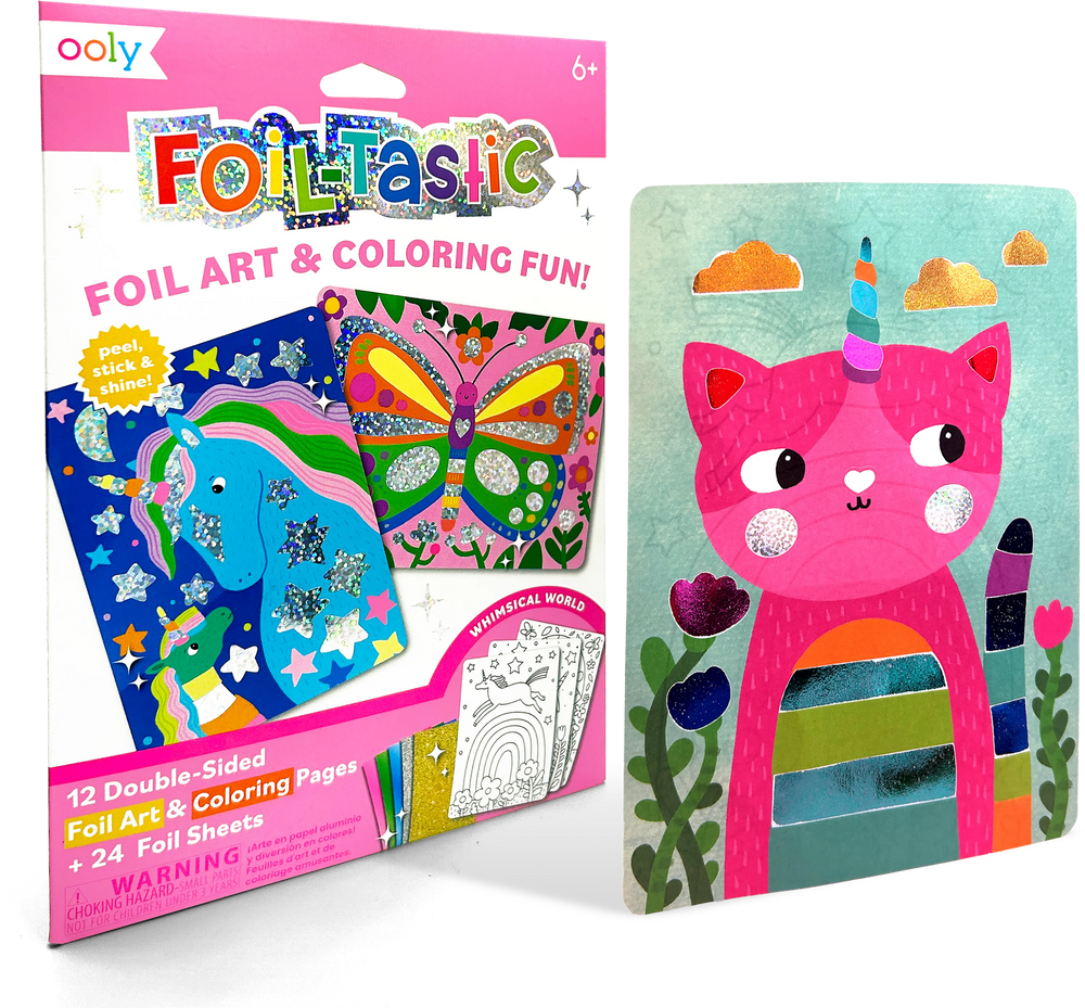 Foil-tastic Foil Art & Coloring Set - Whimsical World - OOLY
