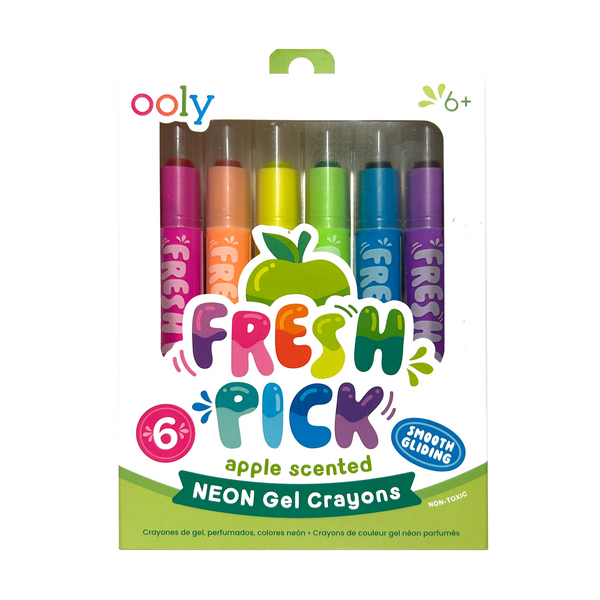 Fresh Pick Apple Scented Gel Crayons - Set of 6 - OOLY