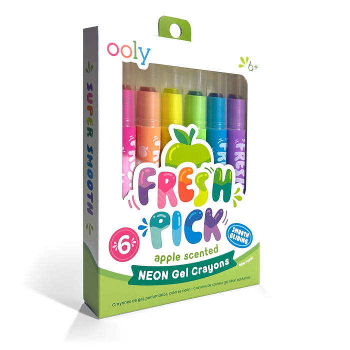 Fresh Pick Apple Scented Gel Crayons - Set of 6 - OOLY