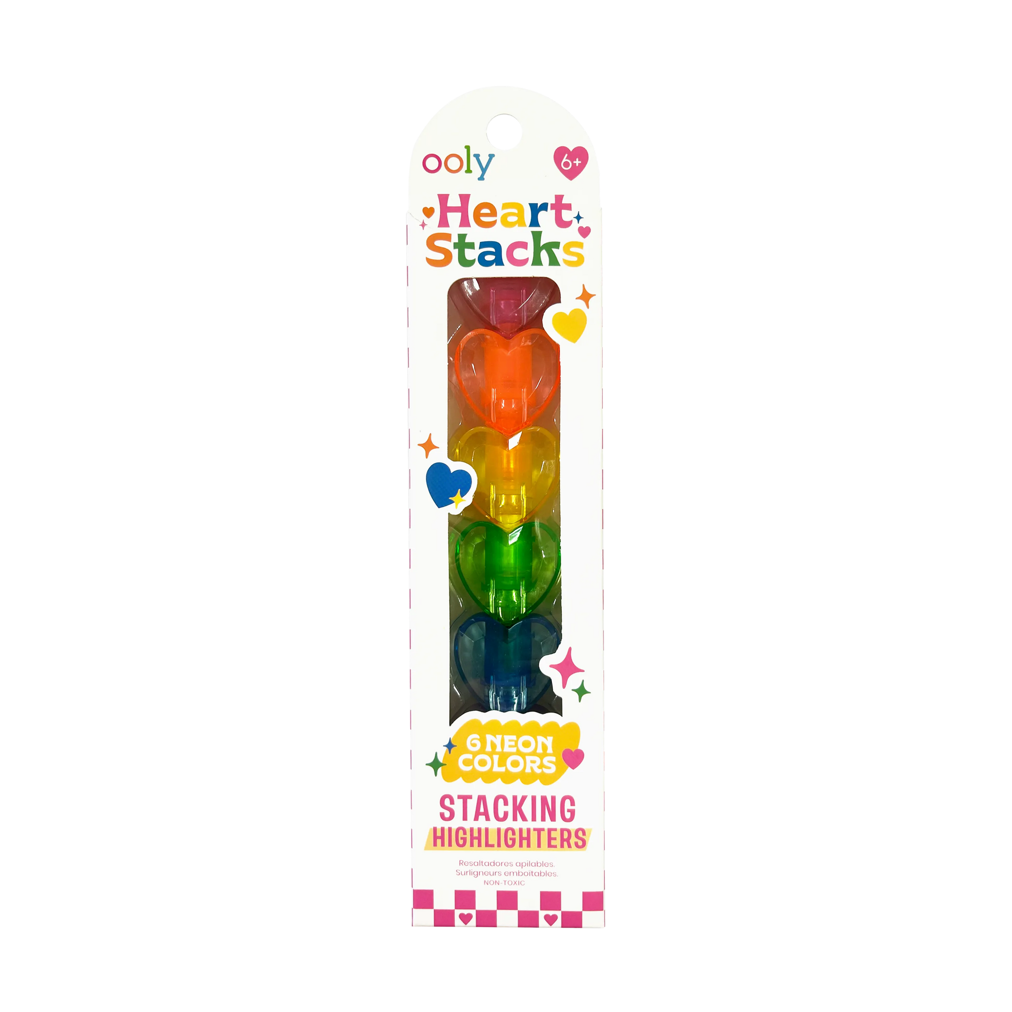Heart Stacks Stacking Highlighters - 6 Color