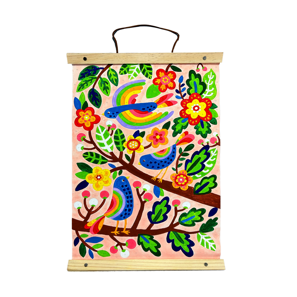 Paintology Paint-By-Number Canvas Kit - Blue Birds - OOLY