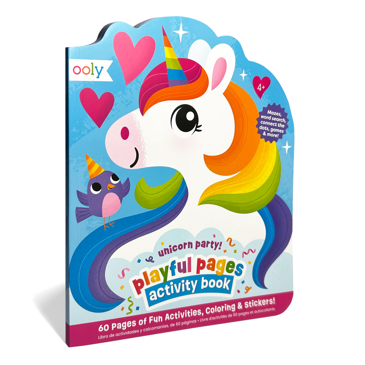 Playful Pages Activity Book - Games Coloring Stickers - Unicorn Party ...