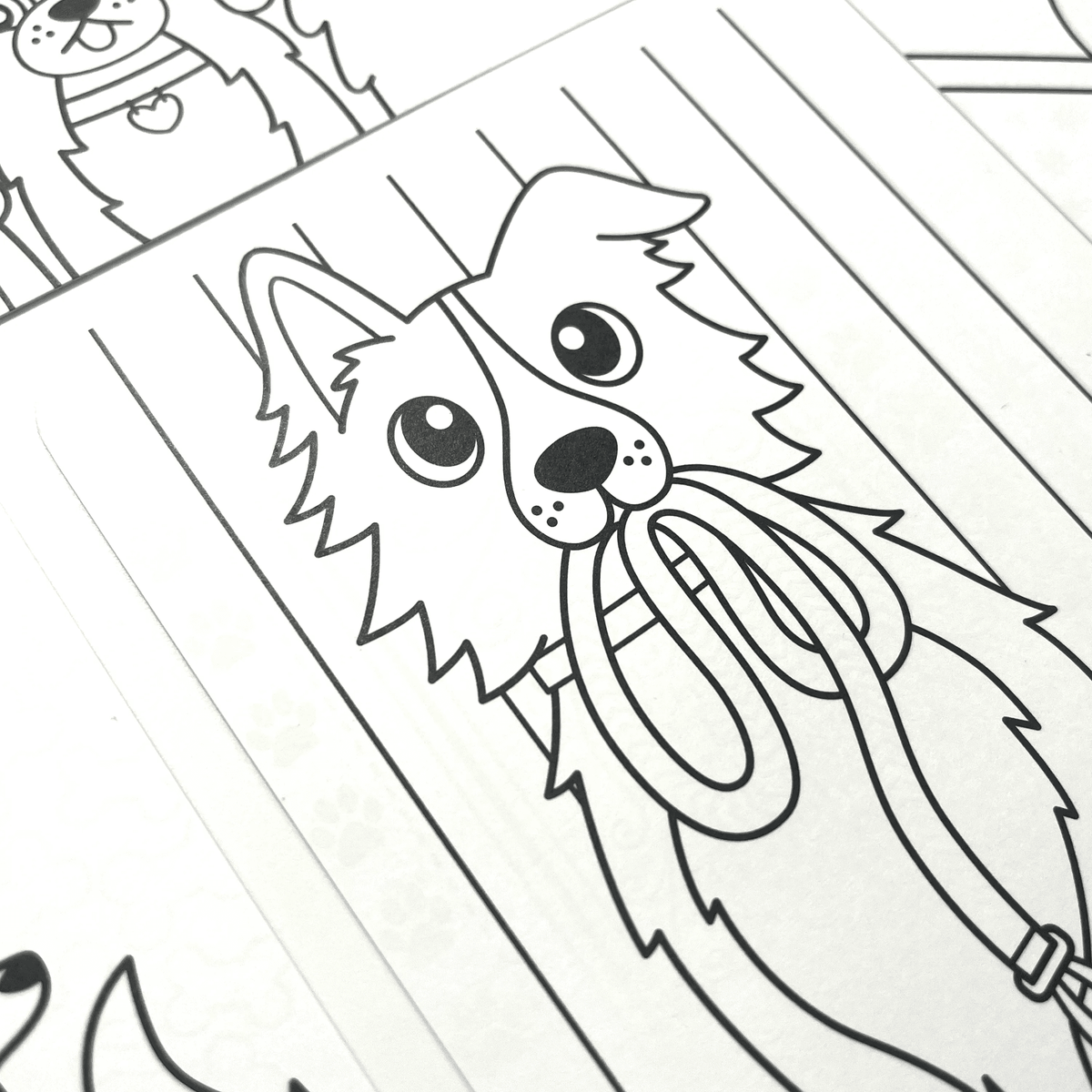 Undercover Art Hidden Pattern Coloring Activity Art Cards - Dog Days - OOLY