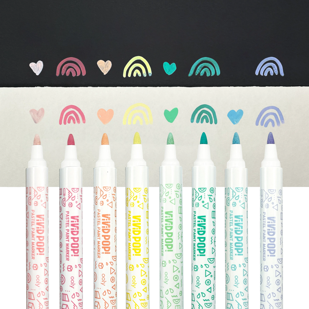 Vivid Pop! Water Based Paint Markers - Pastel - OOLY