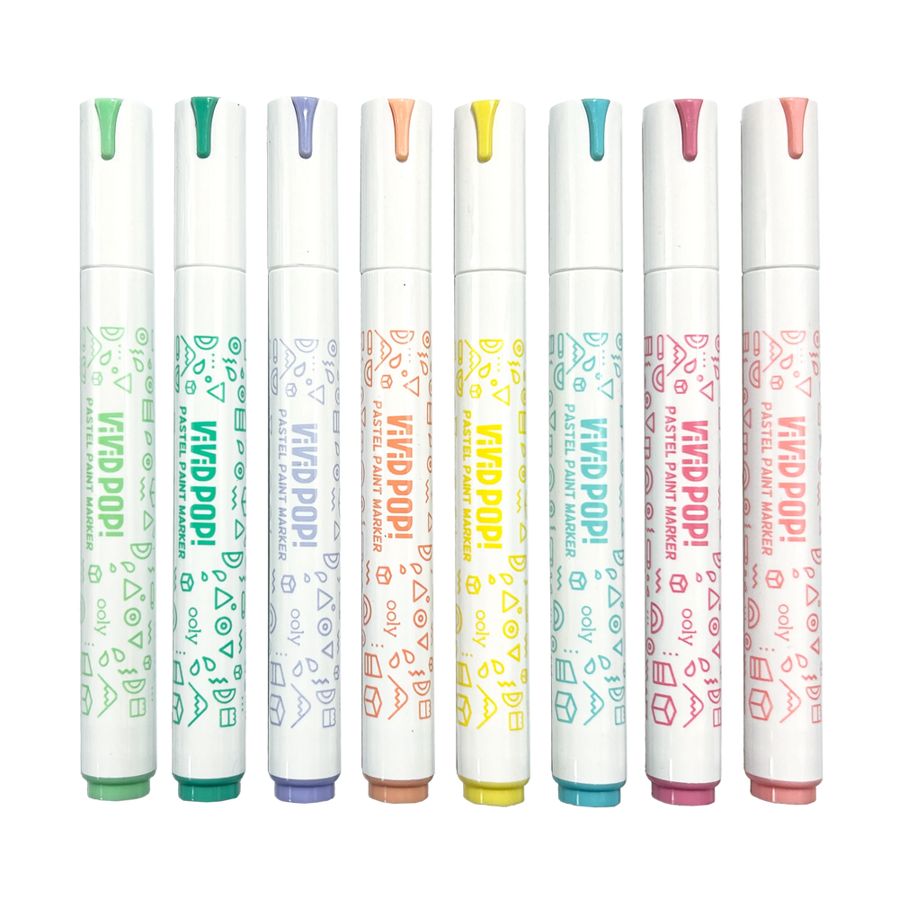Vivid Pop! Water Based Paint Markers - Pastel - OOLY