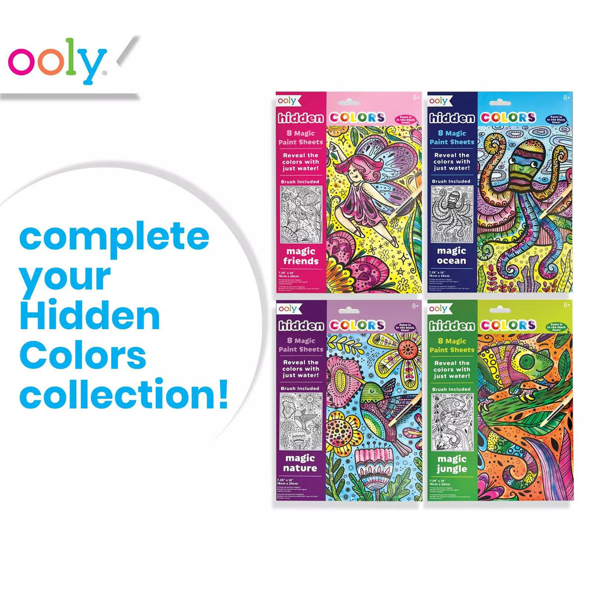 Hidden Colors Magic Paint Sheets - Magic Friends - OOLY