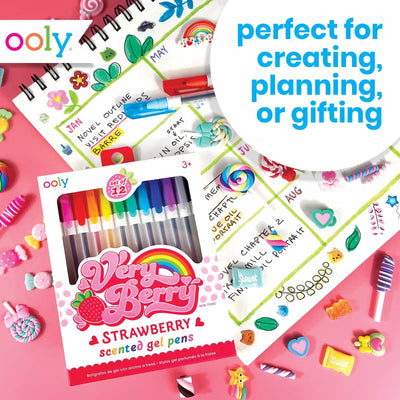 Very Berry Scented Gel Pens - Set of 12 - OOLY