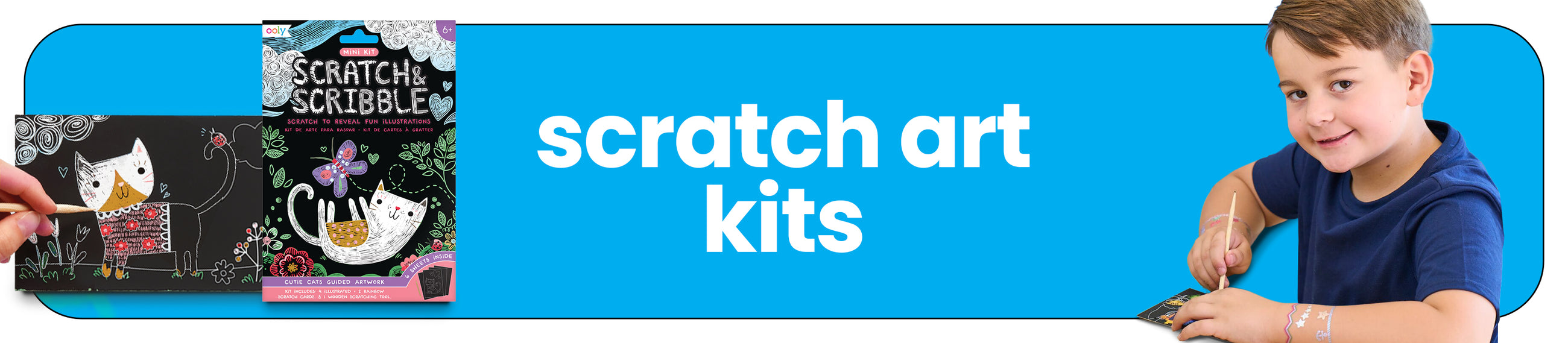 Scratch Art Kits: Unicorns, Dragons, Pets and More - OOLY