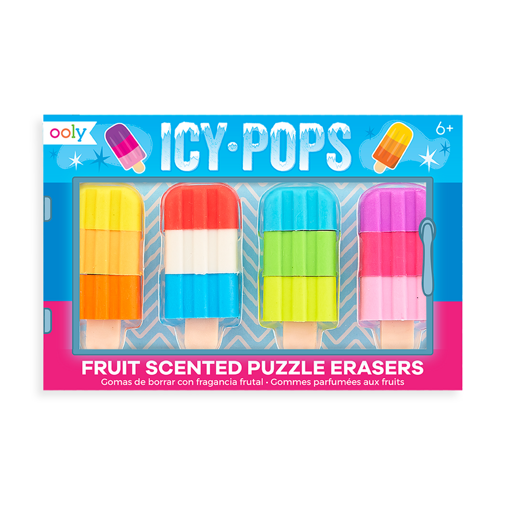 Icy Pops Scented Puzzle Erasers - OOLY