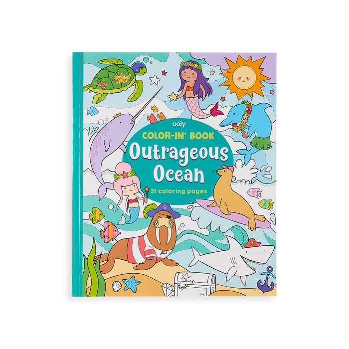 Outrageous Ocean Coloring Book - 31 Coloring Pages - OOLY