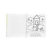 123: Shapes + Numbers Toddler Coloring Book - OOLY