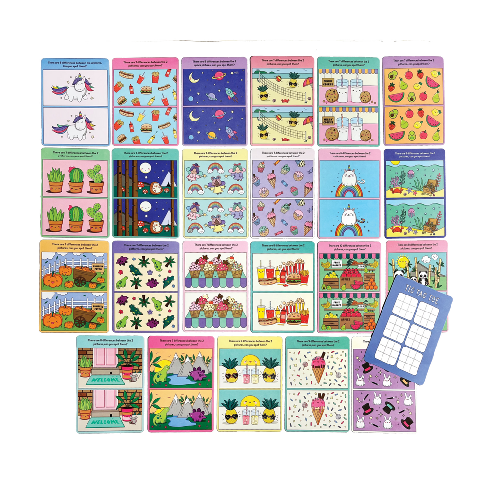 Spot the Difference Activity Cards- OOLY