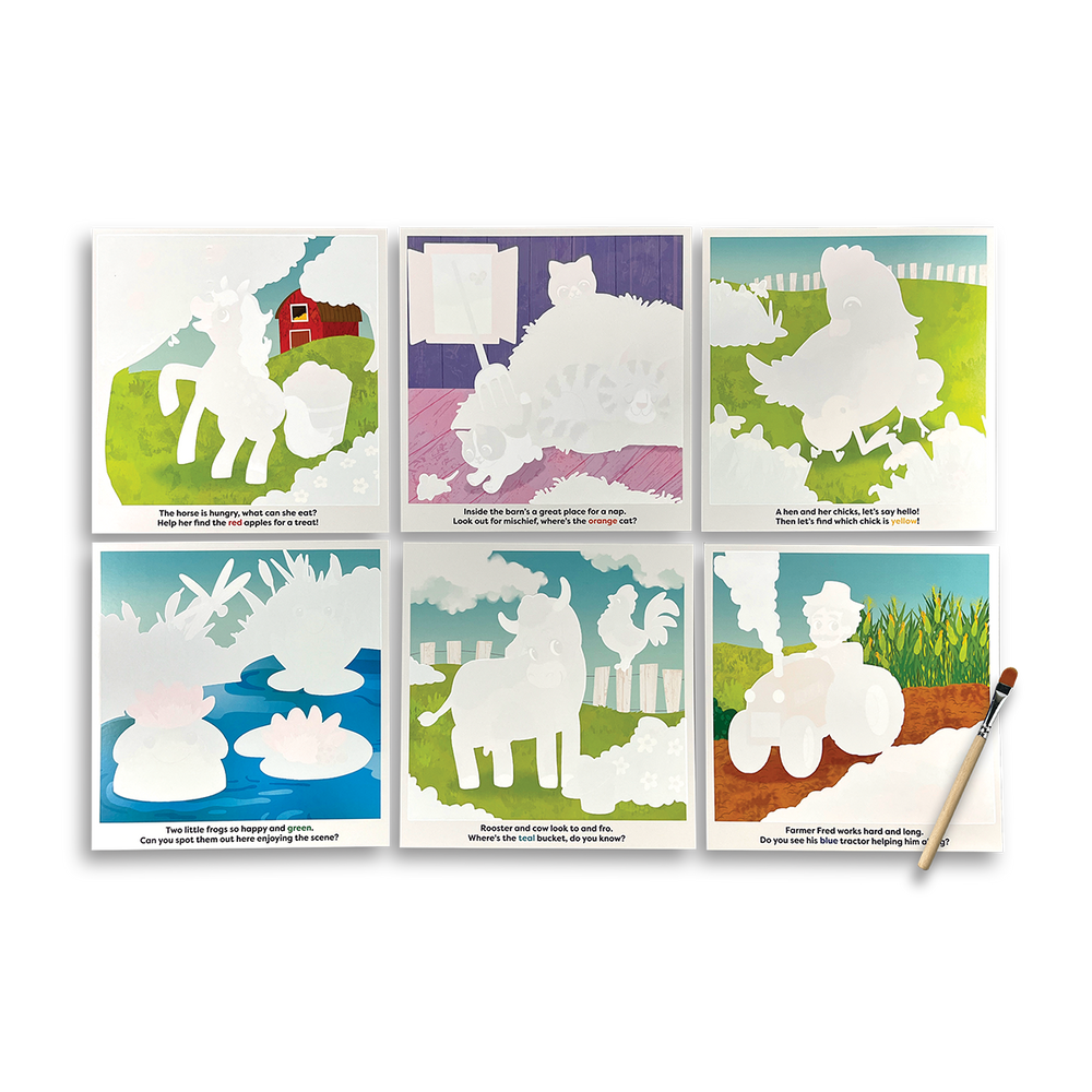 Water Amaze Water Reveal Boards - On The Farm - OOLY
