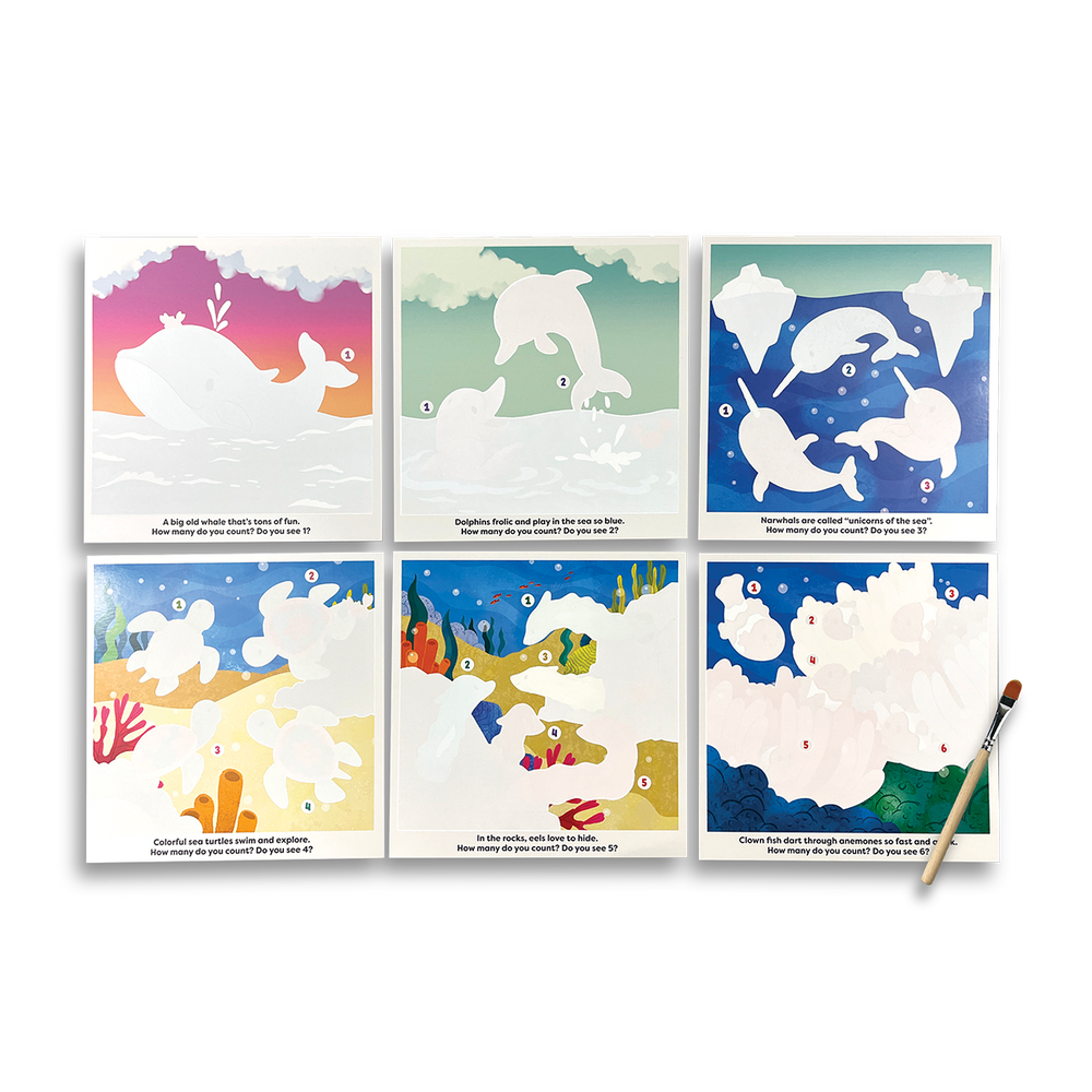 Water Amaze Water Reveal Boards - Under The Sea - OOLY