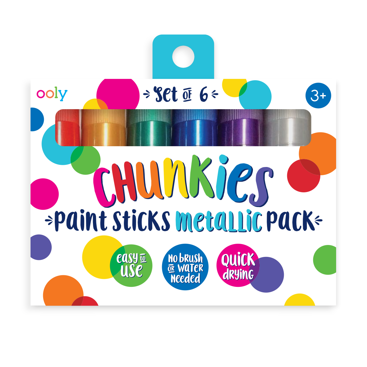 Chunkies Paint Sticks - Metallic Pack - Set of 6 - OOLY