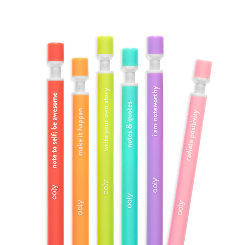 Noted! Extra Thick Graphite Mechanical Pencils - Set of 6 - OOLY