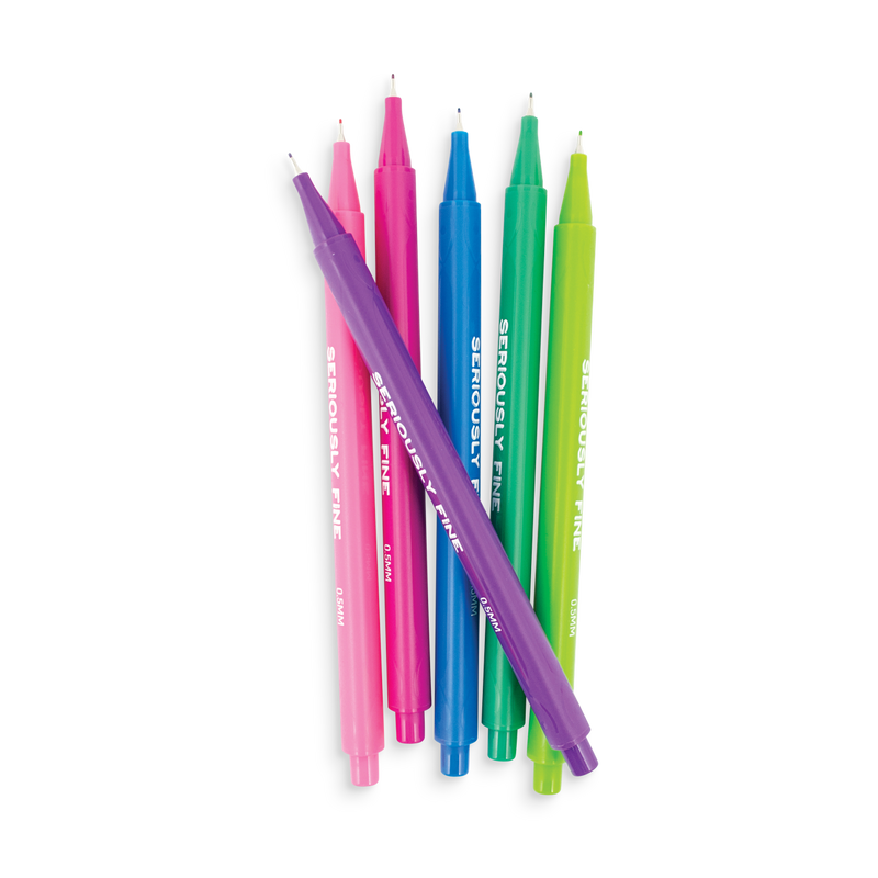 Seriously Fine Felt Tip Markers - Set of 36 - OOLY