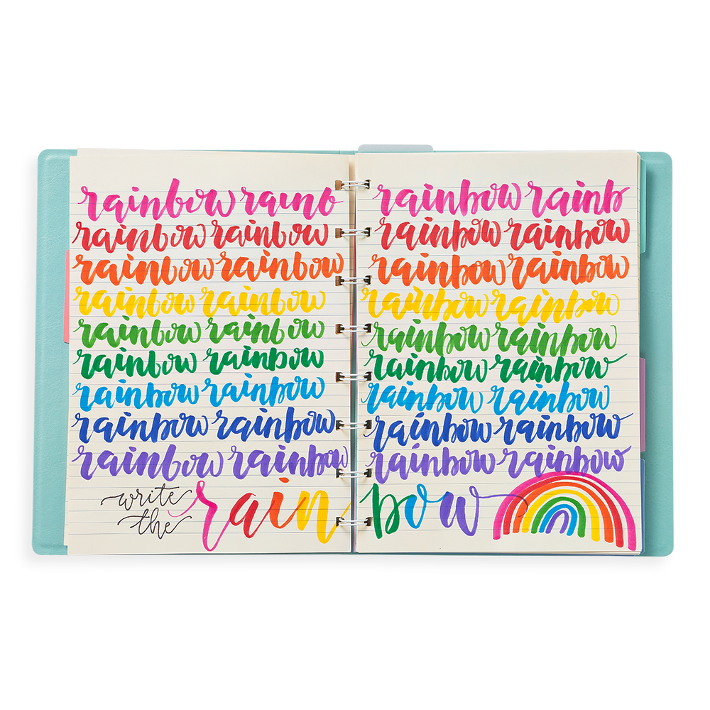 Calligraphy Duo Chisel and Brush Tip Markers - Set of 12 - OOLY