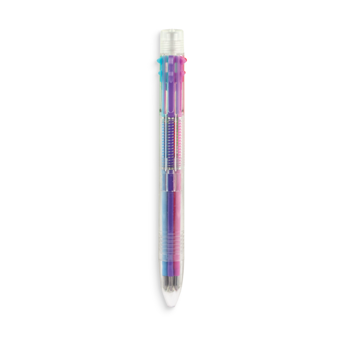 6 Click Multi Color Gel Pen Fine Tip - OOLY
