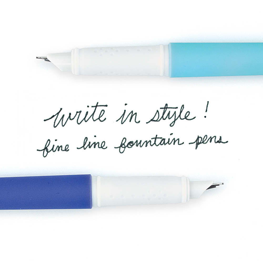 Fab Fountain Pens - Fine Tip - Set of 4 - OOLY