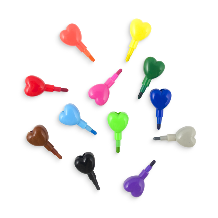 Heart to Heart Stacking Crayons - Classroom Bundle - OOLY