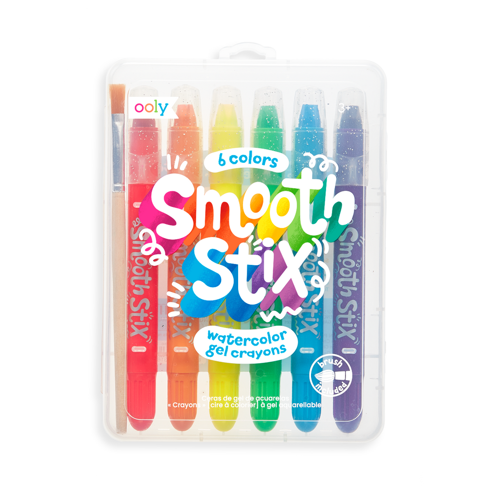 Smooth Stix Watercolor Gel Crayons - Set of 6 - OOLY