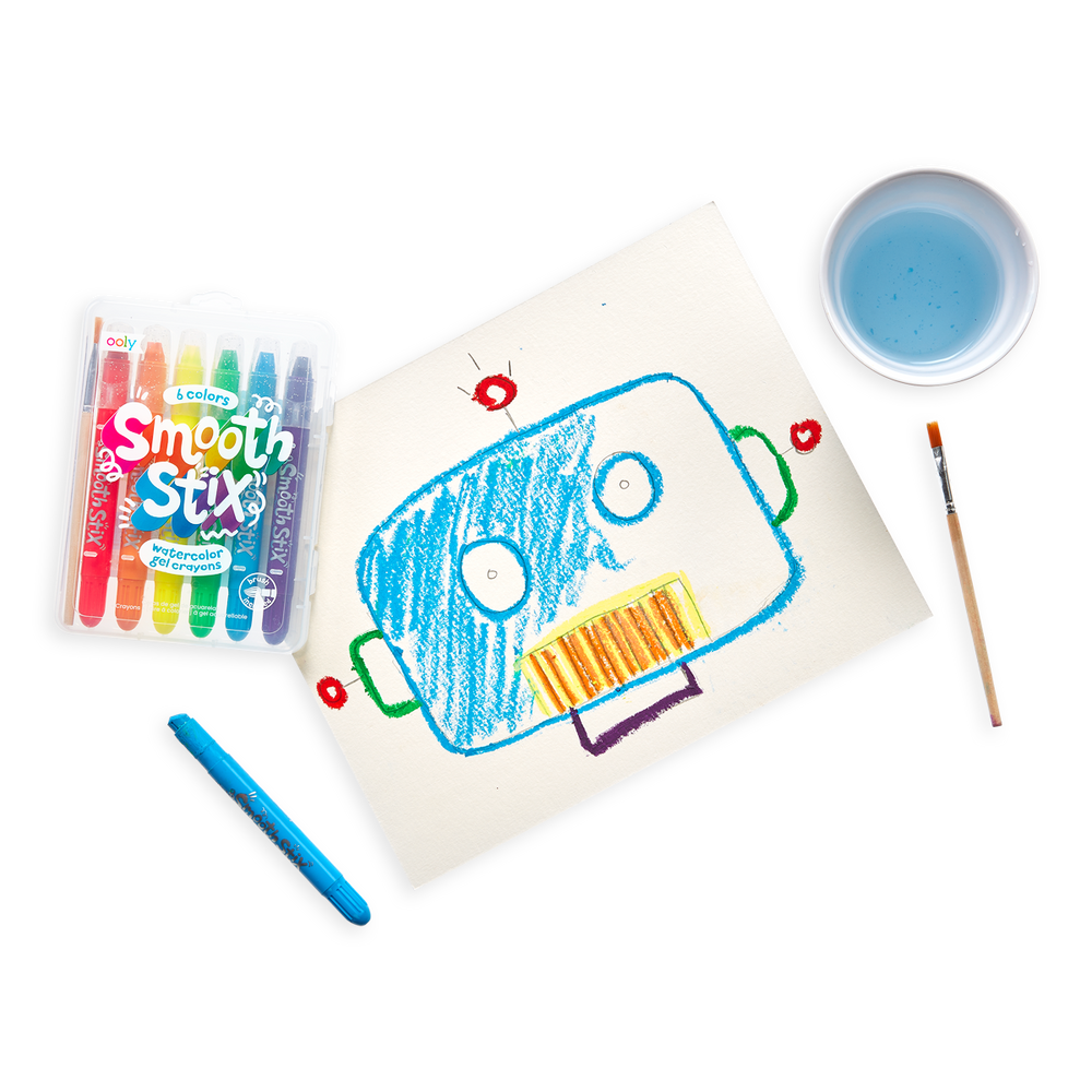 Smooth Stix Watercolor Gel Crayons - Set of 6 - OOLY