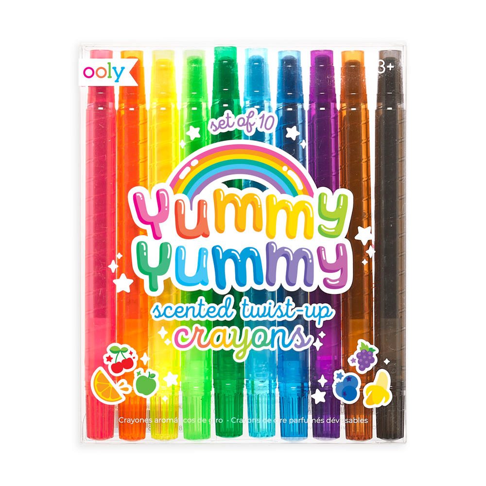 Yummy Yummy Scented Twist-Up Crayons - Set of 10 - OOLY