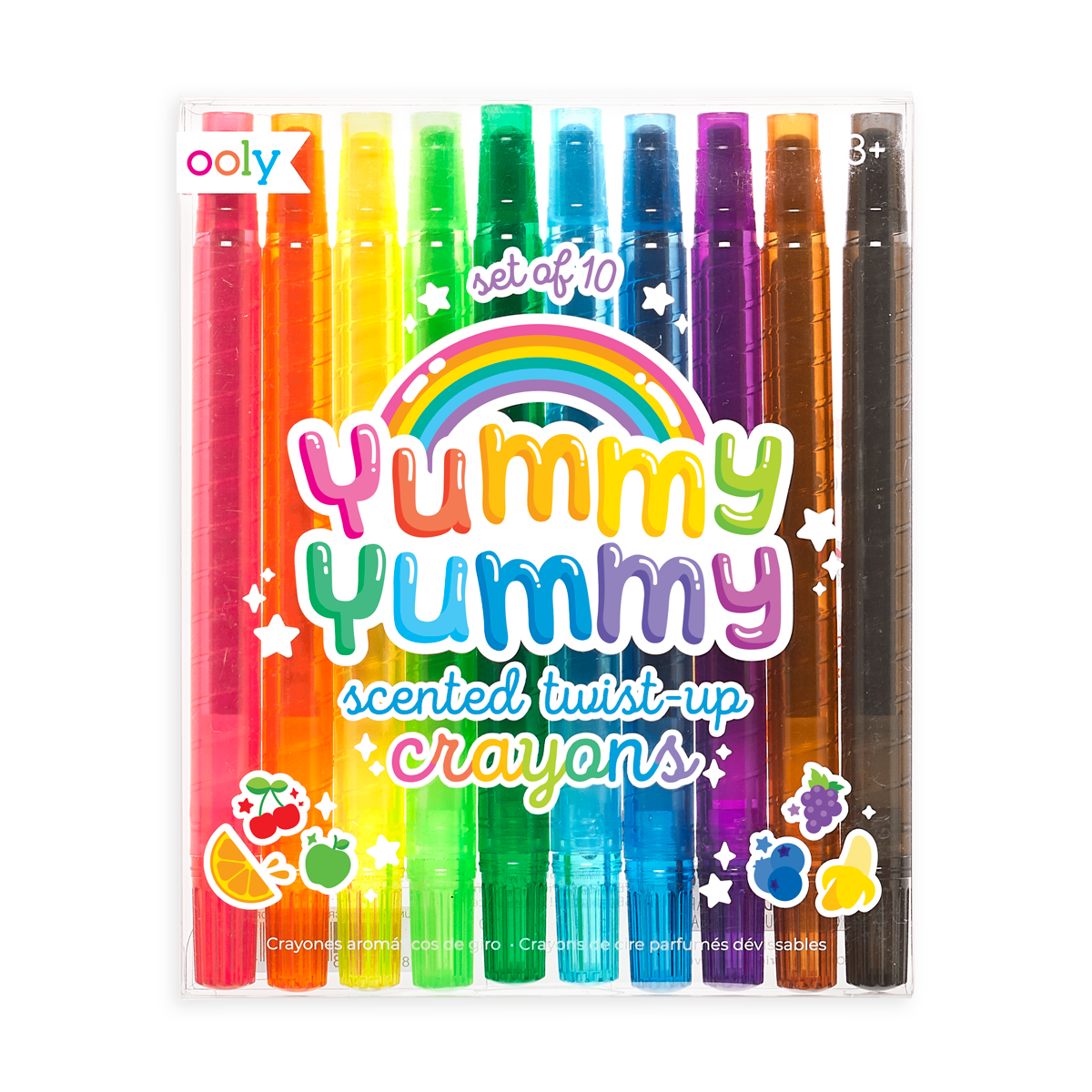 Yummy Yummy Scented Twist-Up Crayons - Set of 10 - OOLY