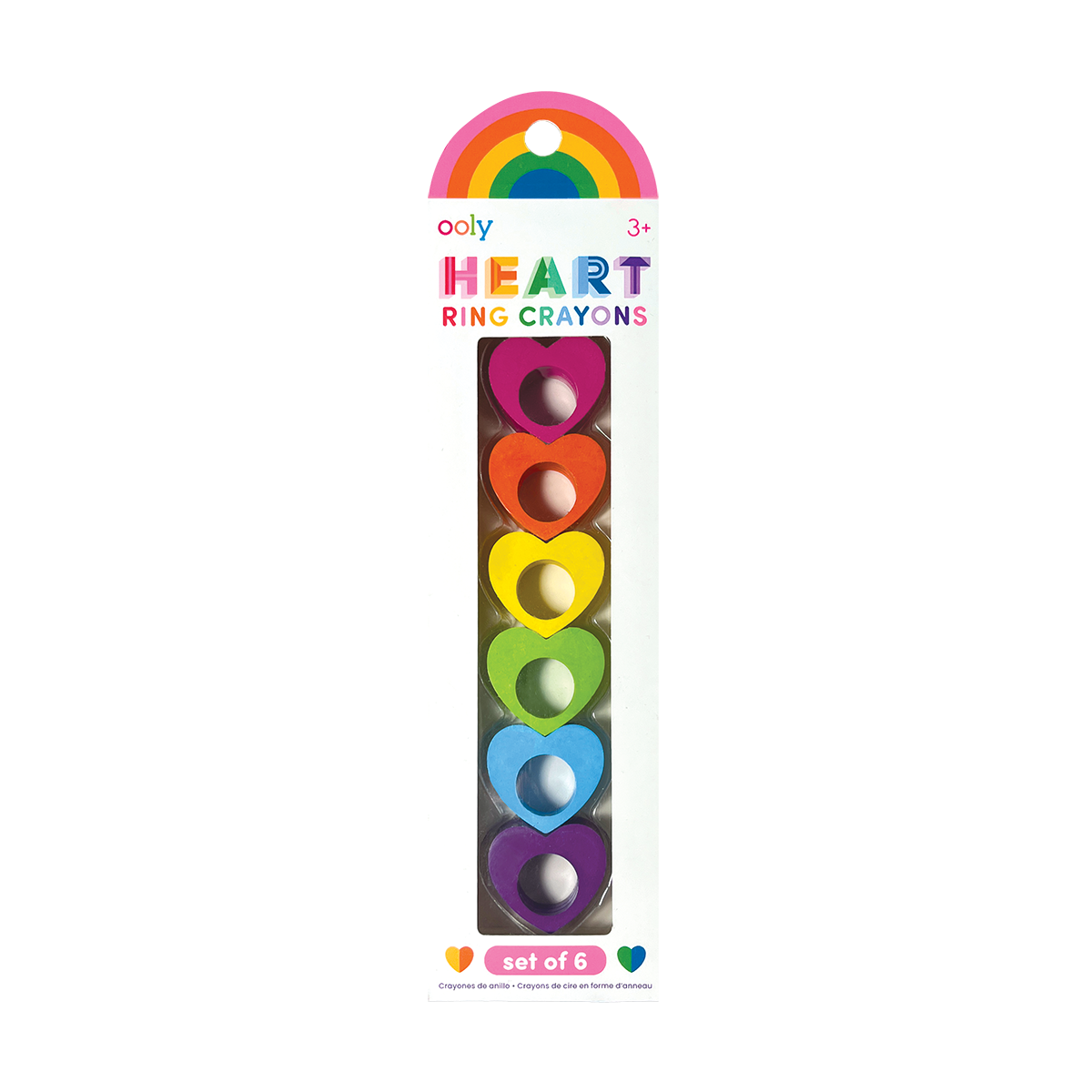 Heart Ring Crayons - Set of 6 - OOLY