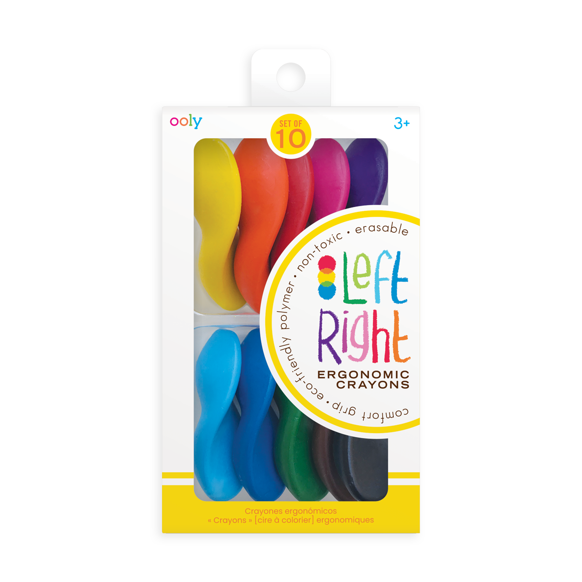 Left Right Ergonomic Crayons - Set of 10 - OOLY