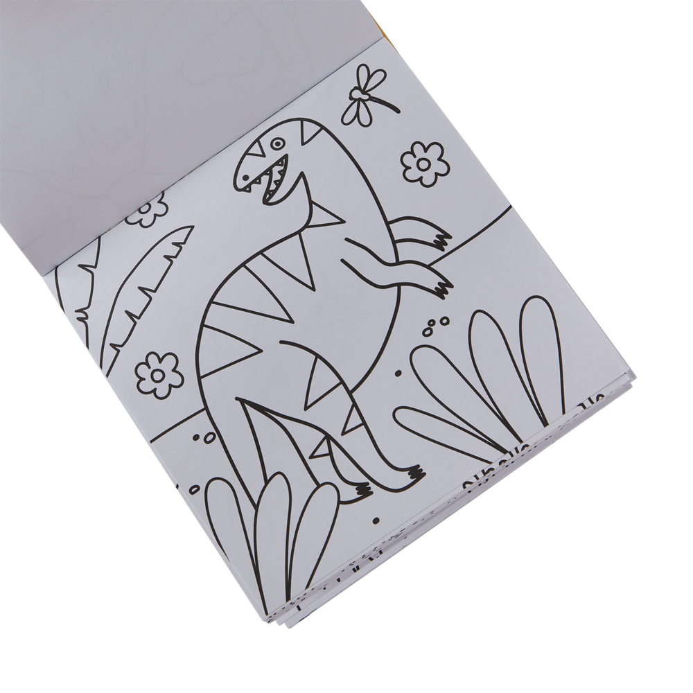 Carry Along Coloring Book and Crayon Set - Dinoland- OOLY